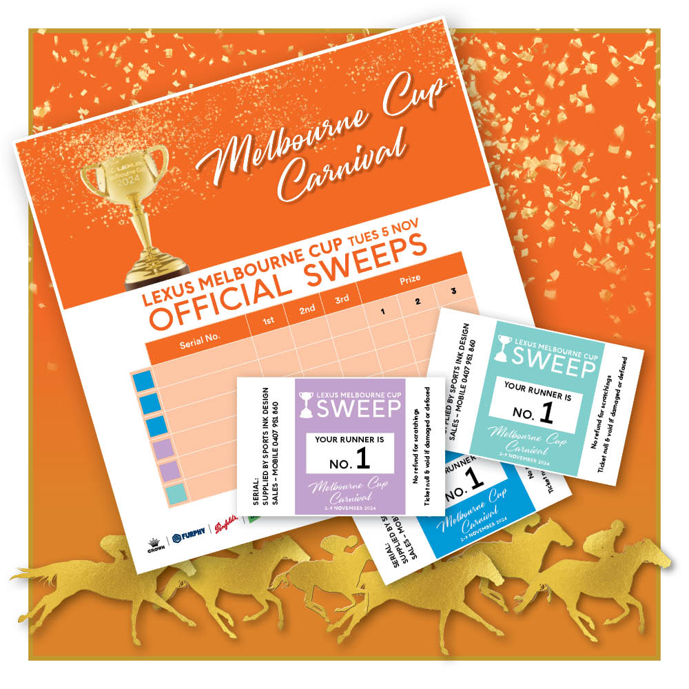 Melbourne Cup 2024 Sweep Book *available for shipping from 12th Oct ...