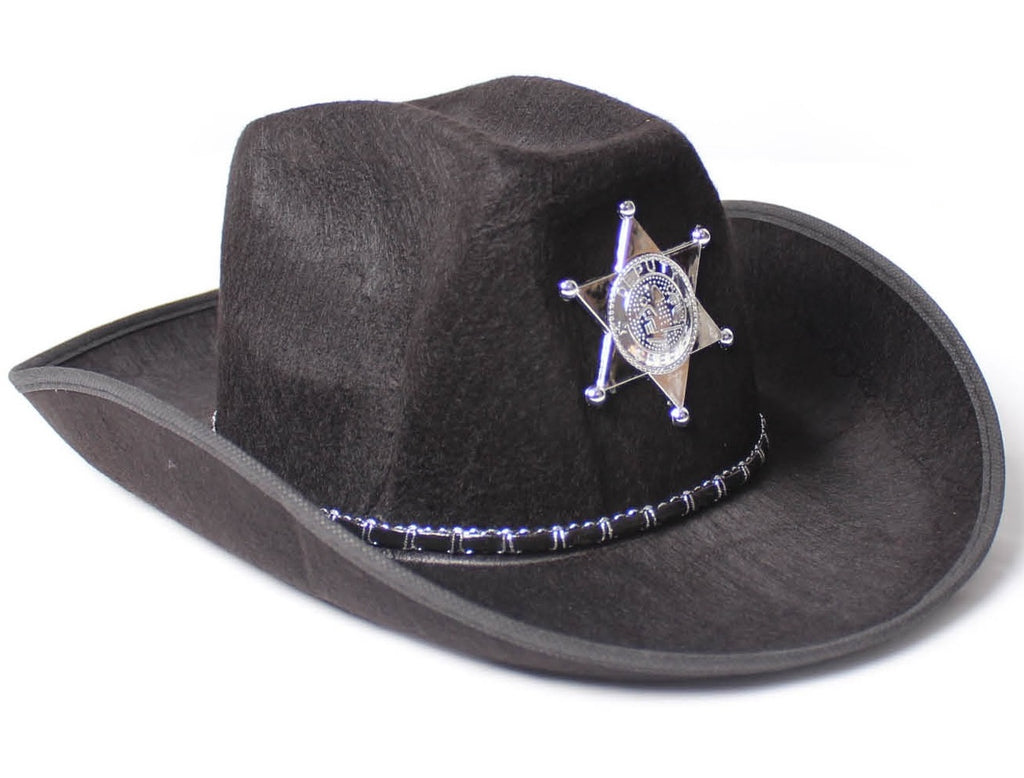 Cowboy Hat - Deputy Sheriff - Black – The Party Shack