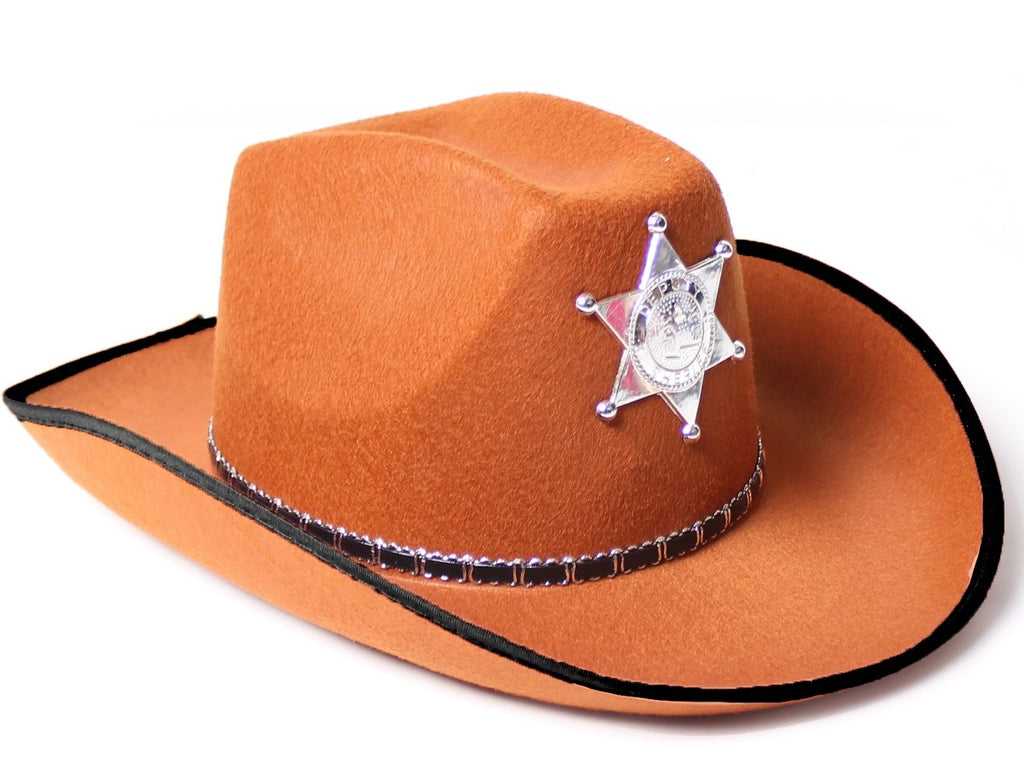 Cowboy Hat - Deputy Sheriff - Brown – The Party Shack