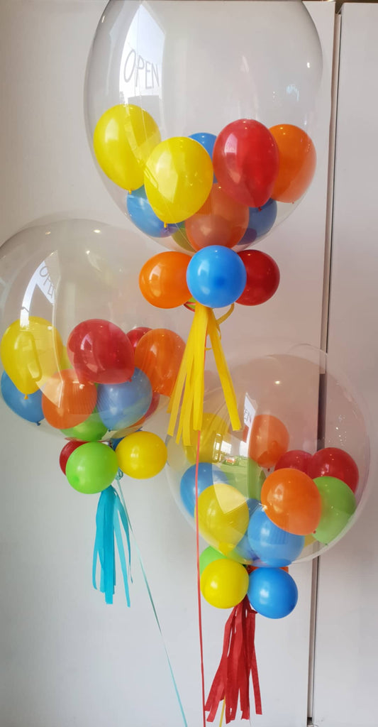 Bubble Balloon filled with mini balloons – The Party Shack