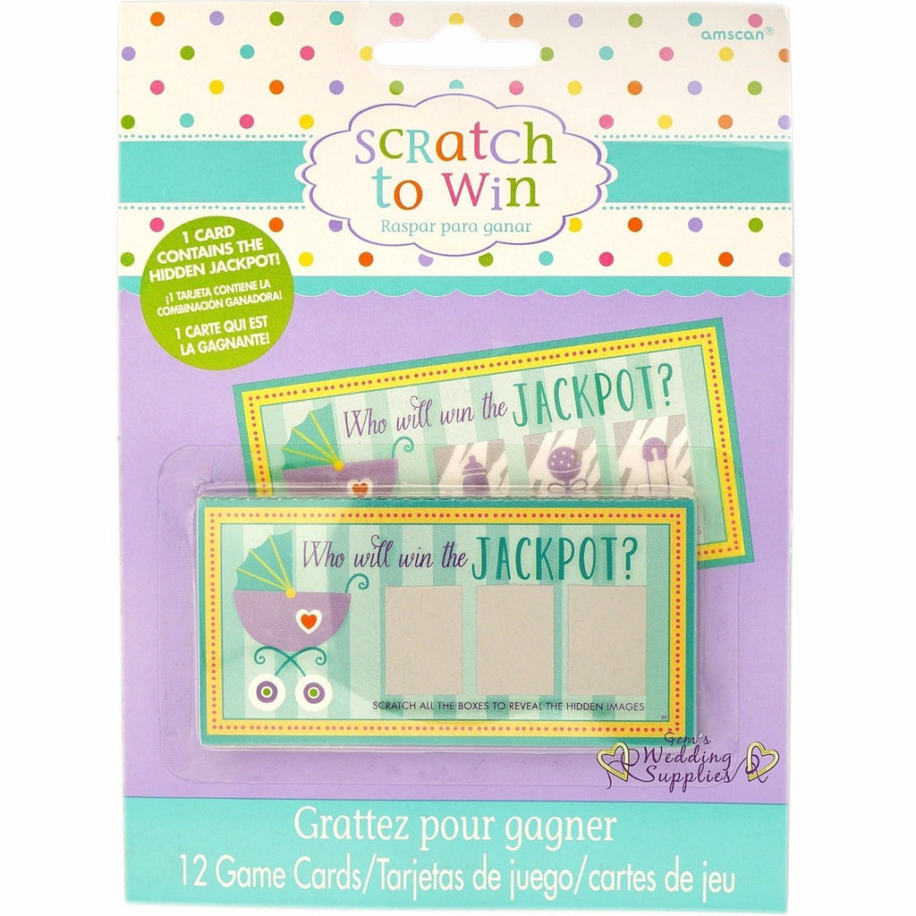 Scratch To Win baby shower game – The Party Shack