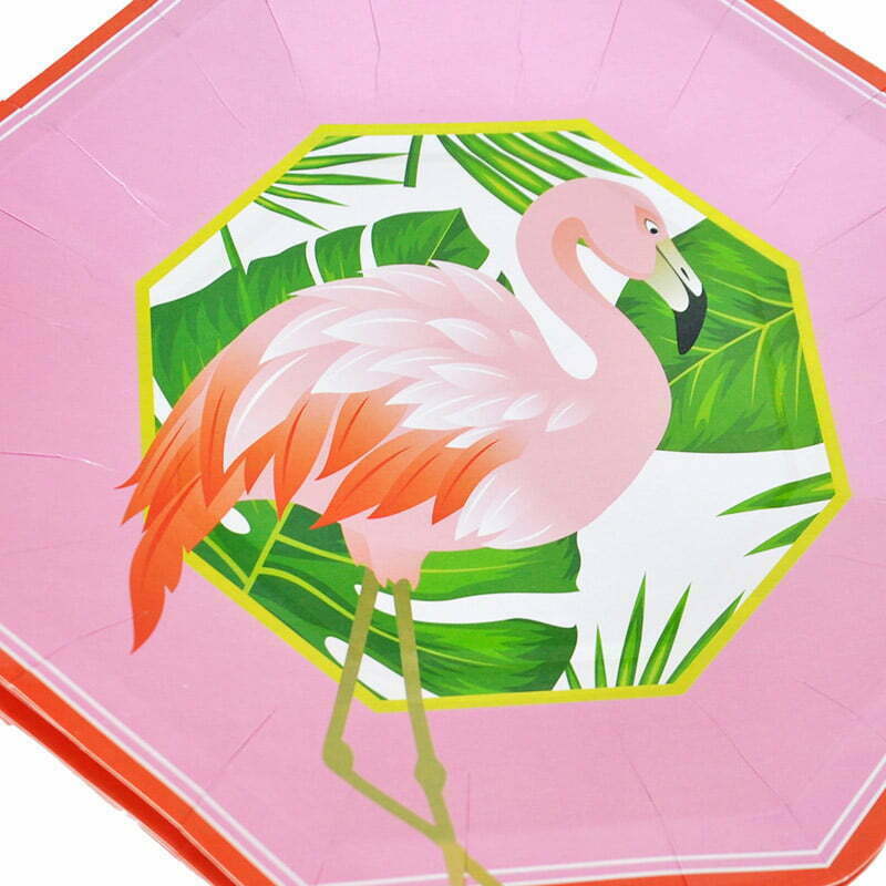 Flamingo Paper Plates 23cm – The Party Shack