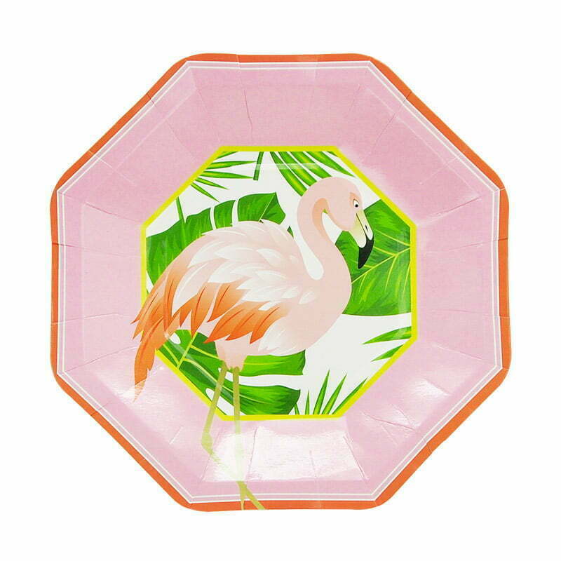 Flamingo Paper Plates 23cm – The Party Shack