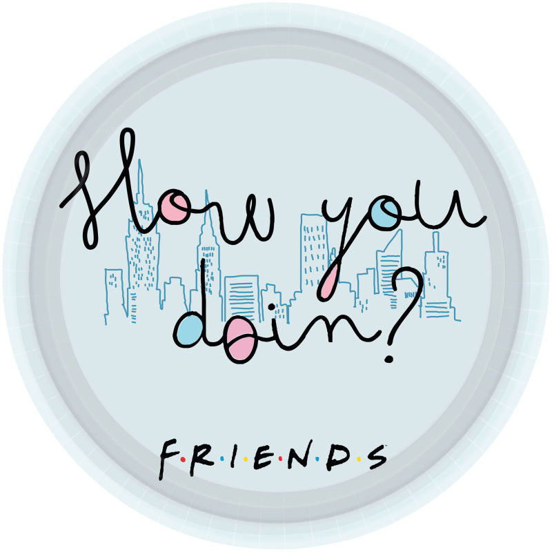 Friends "How you Doin?" Plates – The Party Shack