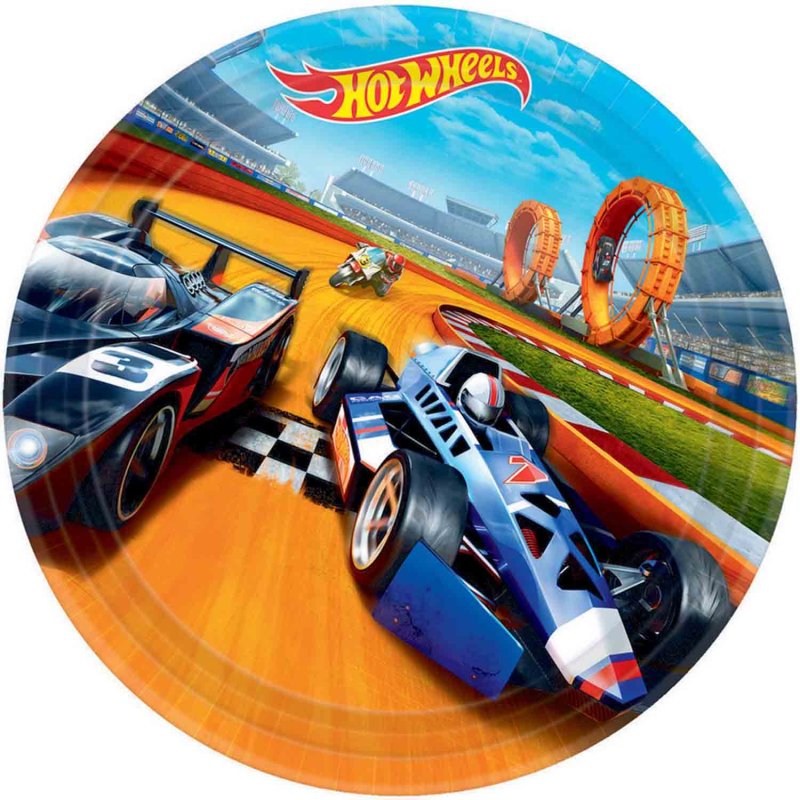 Hot Wheels Dinner Paper Plates – The Party Shack