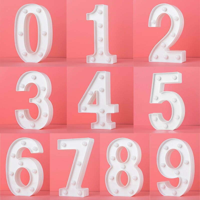 Light Up Numbers - Scroll to choose your numbers! – The Party Shack