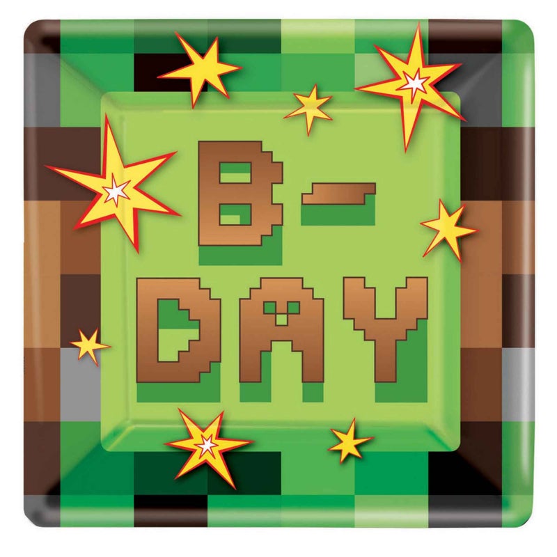 Minecraft TNT Paper Plates Large – The Party Shack