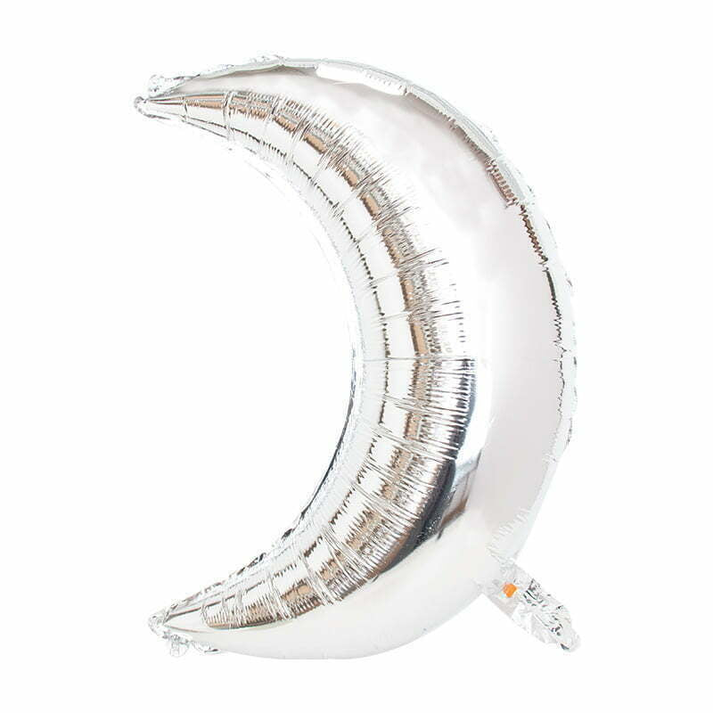 Silver Moon Foil Balloon - Small – The Party Shack