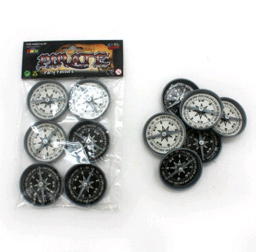 Pirate Novelty Compass 6 pack – The Party Shack