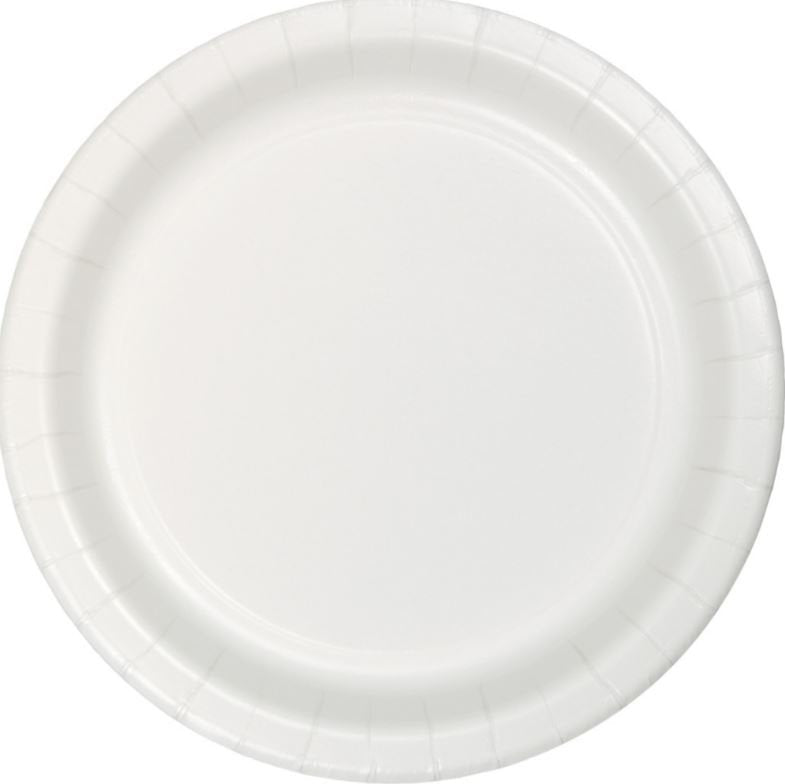White Paper Snack Plates – The Party Shack